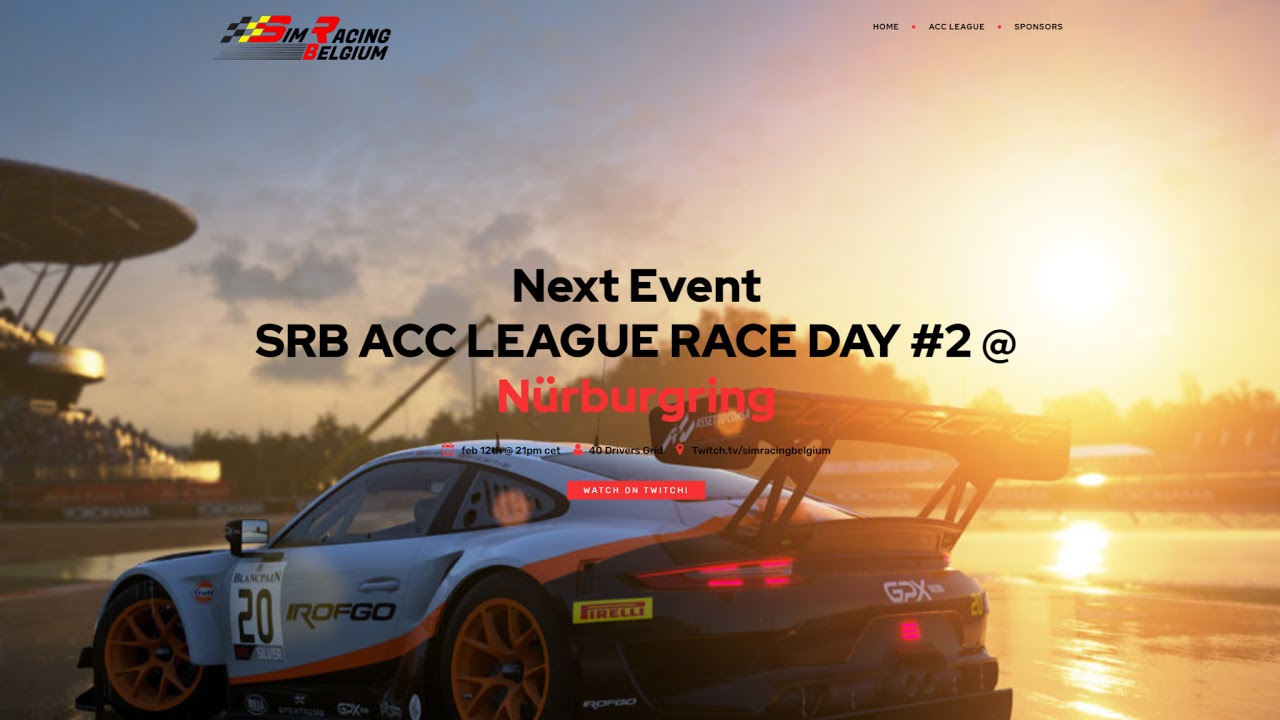 Livestream Sim Racing Belgium - YouTube