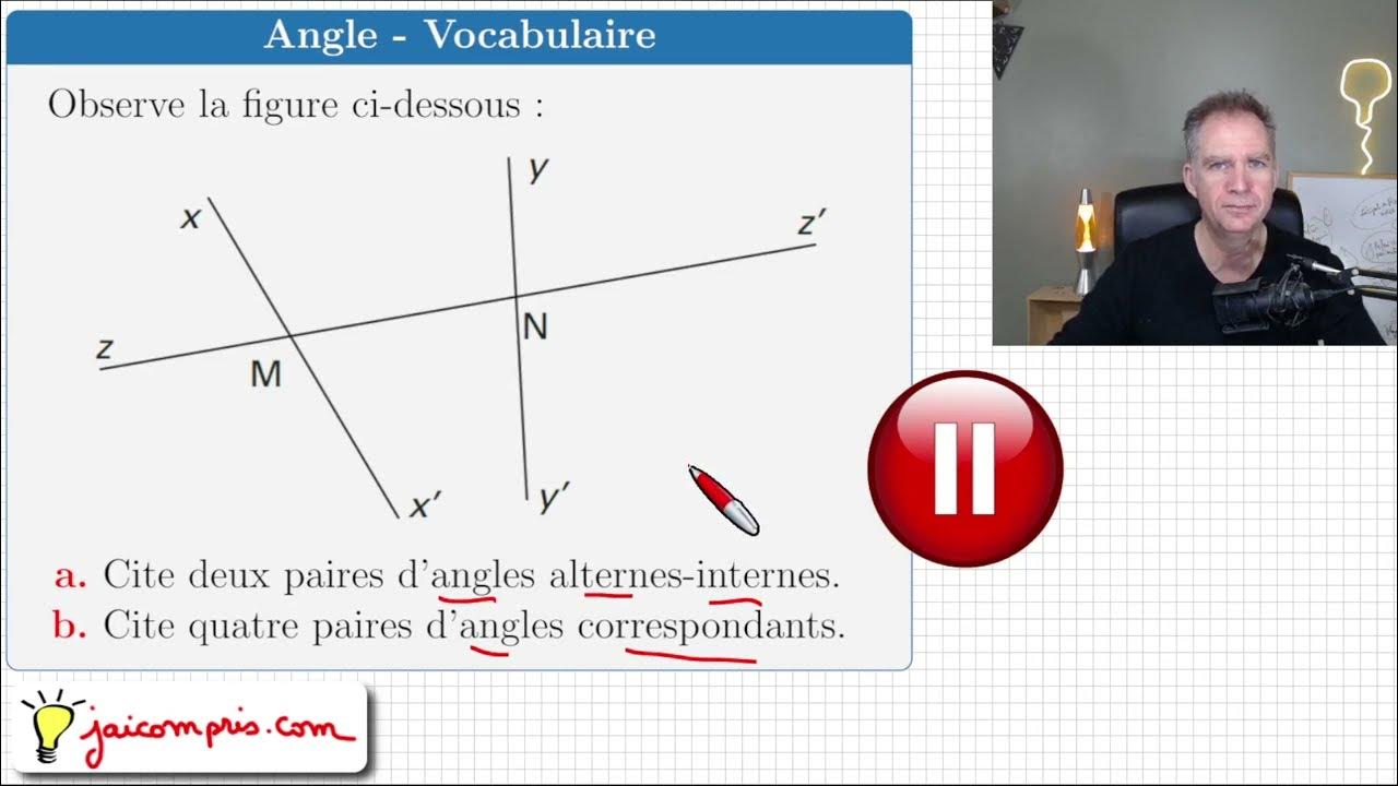 Exercice ♦ Angles alternes-internes, angles correspondants ♦ Cinquième - YouTube