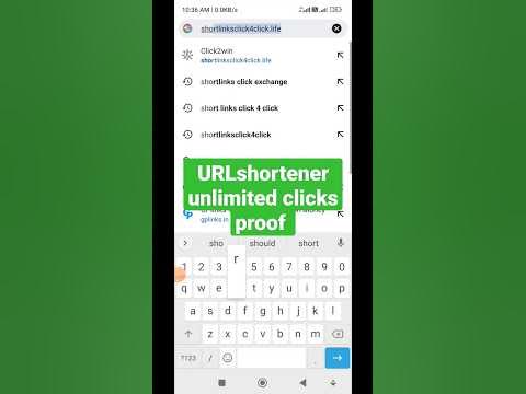 url shortener self click unlimited trick - YouTube