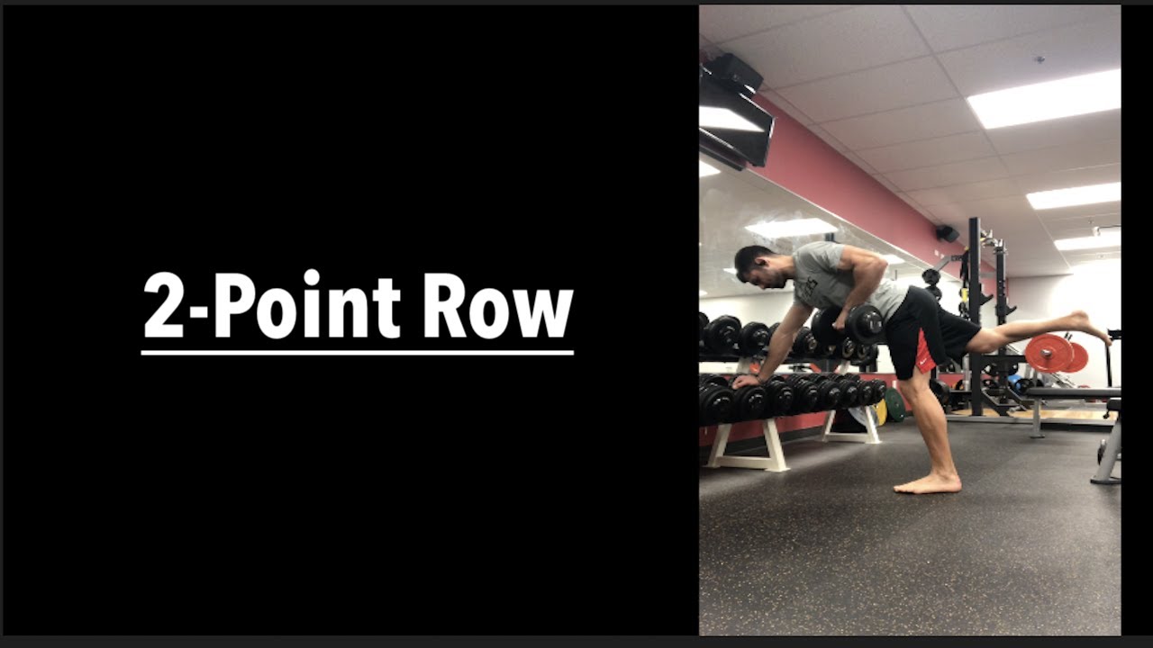 2-POINT ROW | Single Arm Upper Body Pull, Balance, Core - YouTube