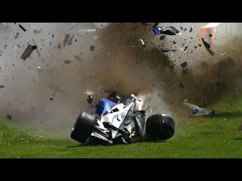 Robert Kubica Huge Crash | 2007 Formula 1 Canadian Grand Prix