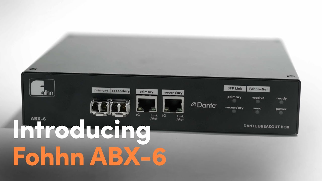 Introducing ABX-6 – Dante Breakout Box - YouTube