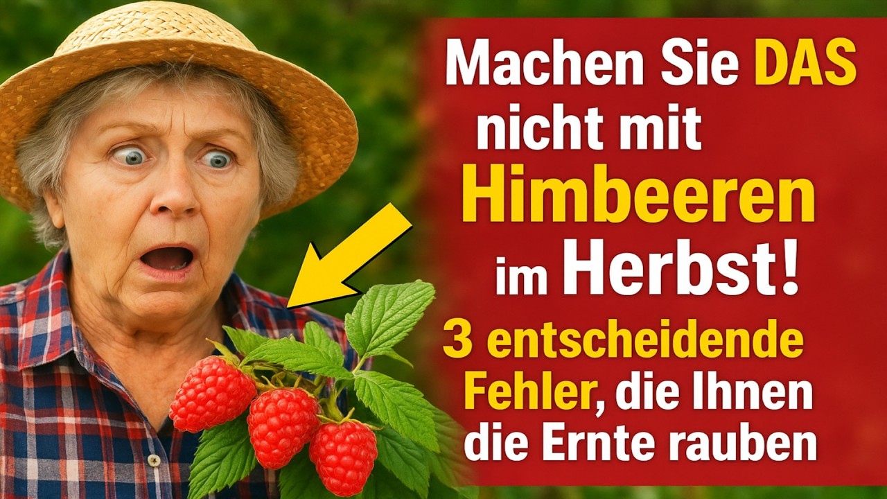 Machen Sie DAS nicht mit Himbeeren im Herbst! 3 entscheidende Fehler ...