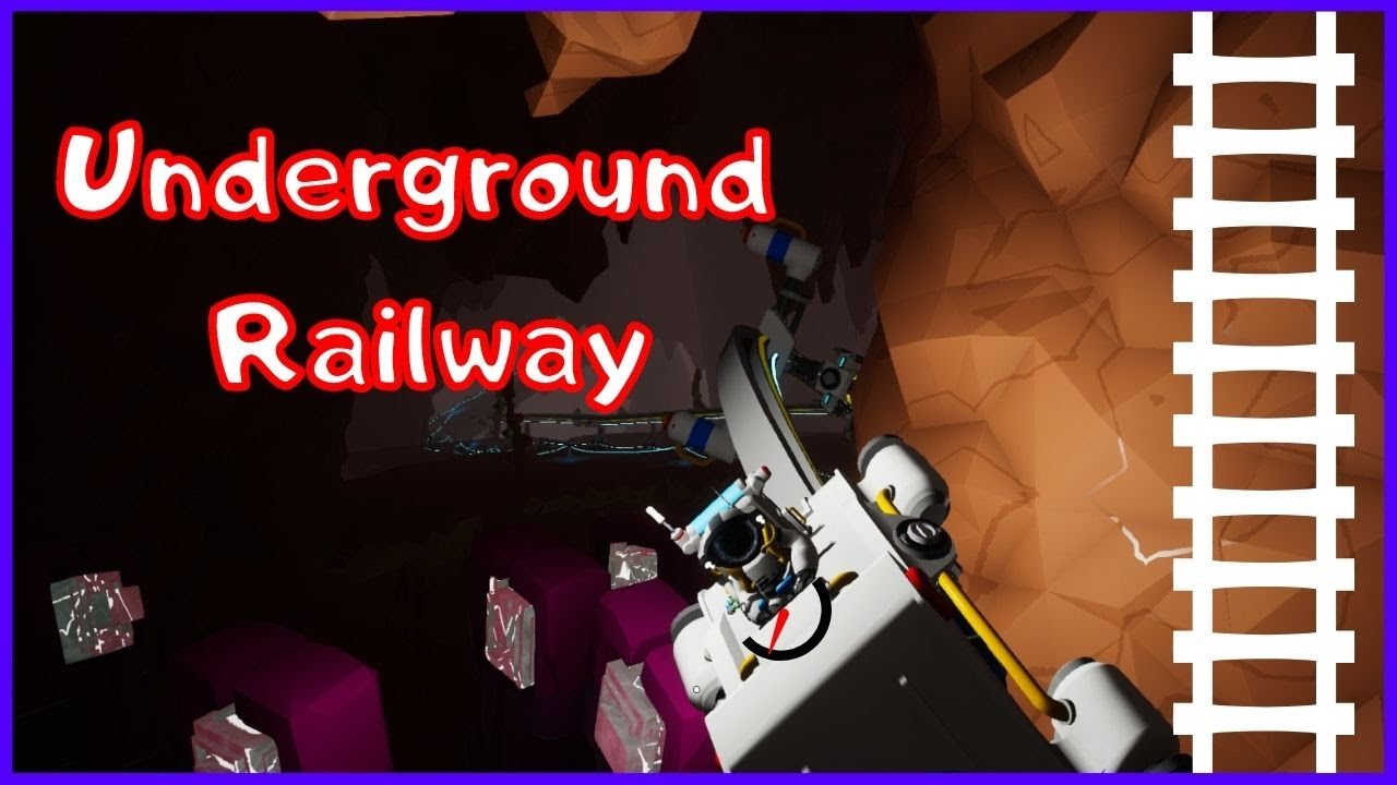 Building an Underground Railway | Astroneer Rail Update - YouTube