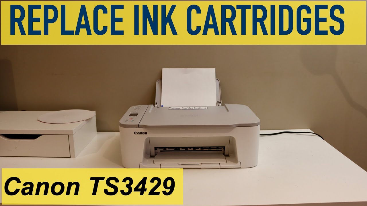 Canon Pixma TS3429 Ink Cartridge Replacement. - YouTube