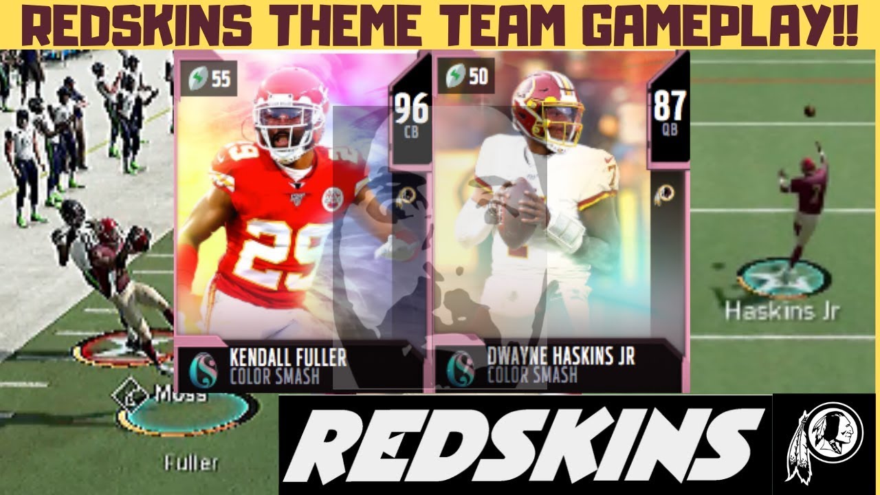**MADDEN 20** REDSKINS THEME TEAM GAMEPLAY W/ NEW HASKINS & FULLER ...