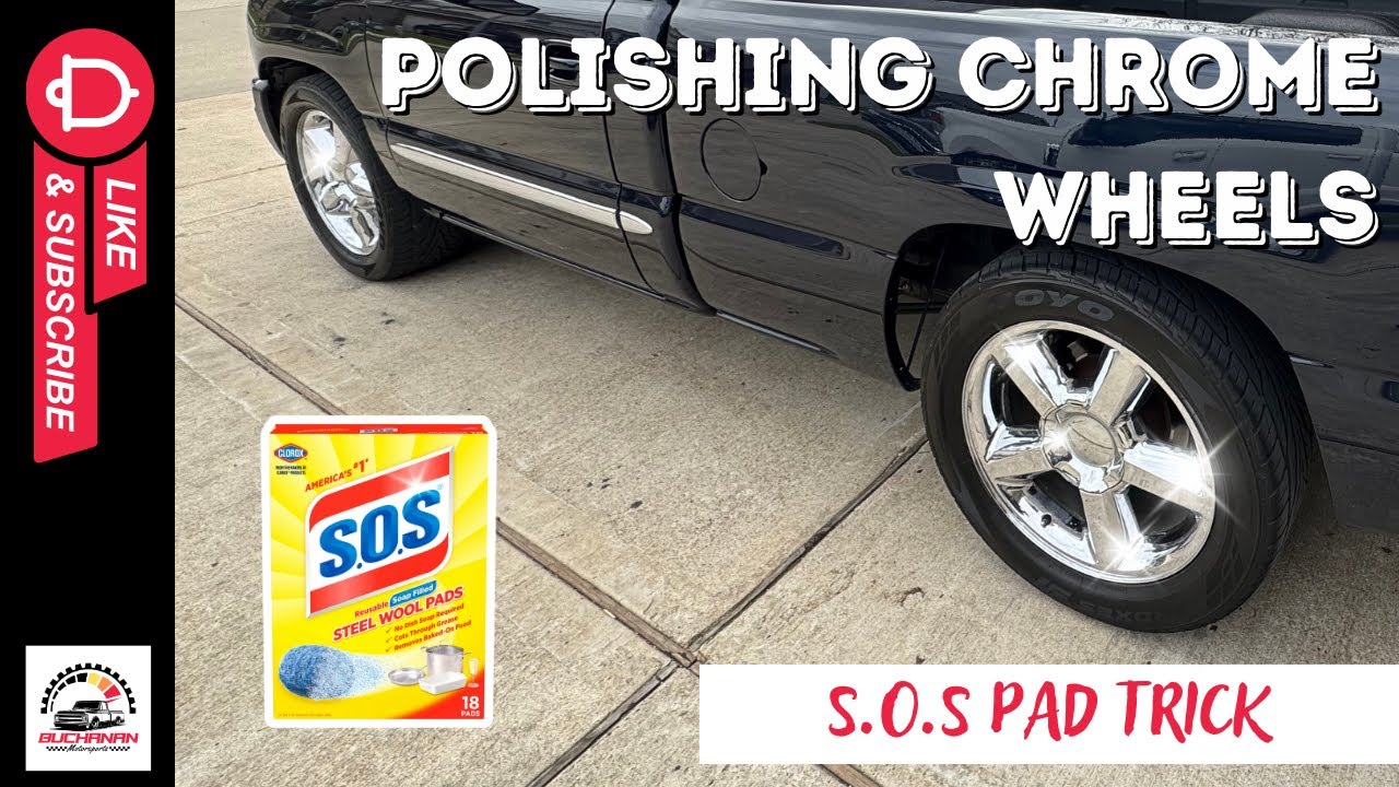 How to Polish Chrome Wheels with S.O.S Steel Wool Pads | Easy DIY ...