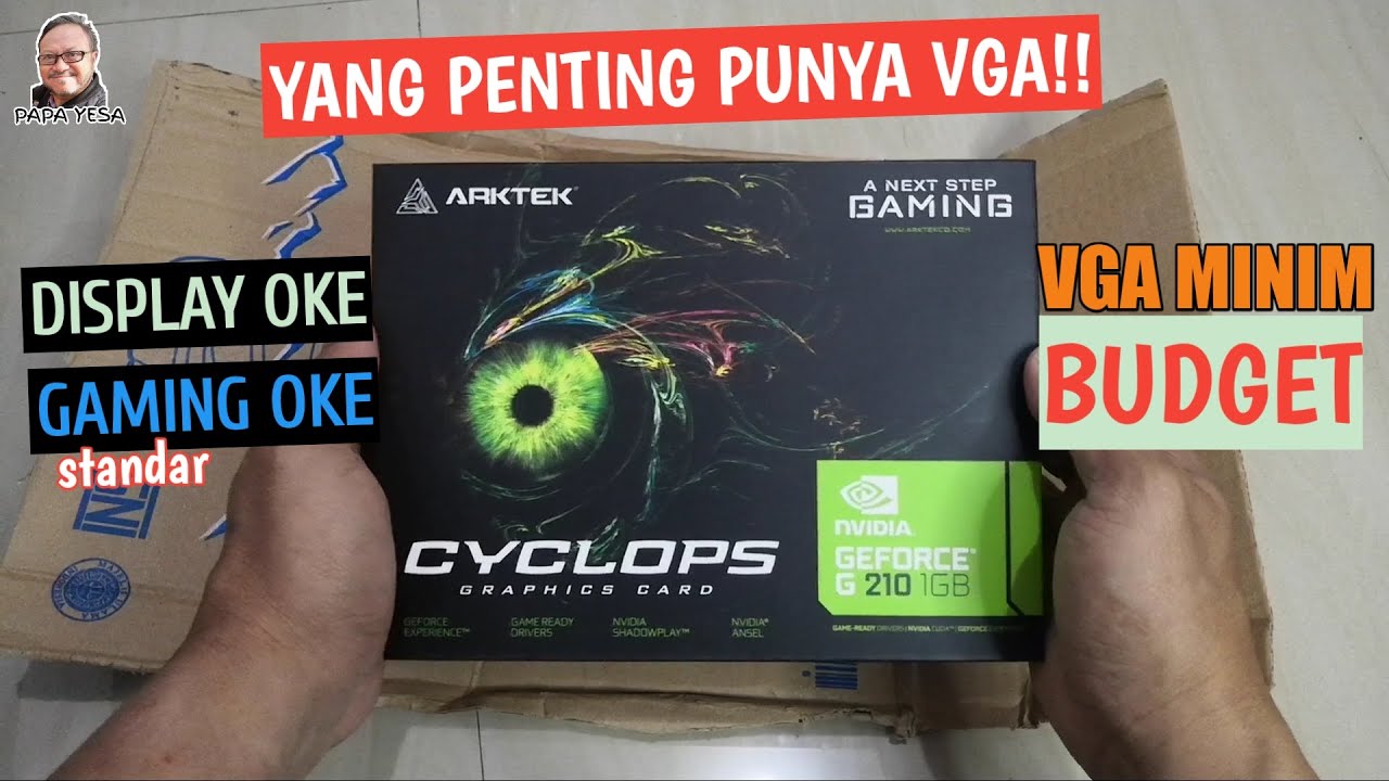 VGA Minim Budget Yang Dibuat Display + Gaming Tetap Oke, | Arktek ...