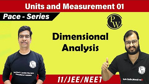 PACE SERIES - PHYSICS |Units and Measurement|Class 11 | IIT JEE | NEET - YouTube