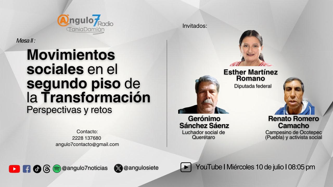 Esther Martínez, Gerónimo Sánchez y Renato Romero en Mesa sobre ...