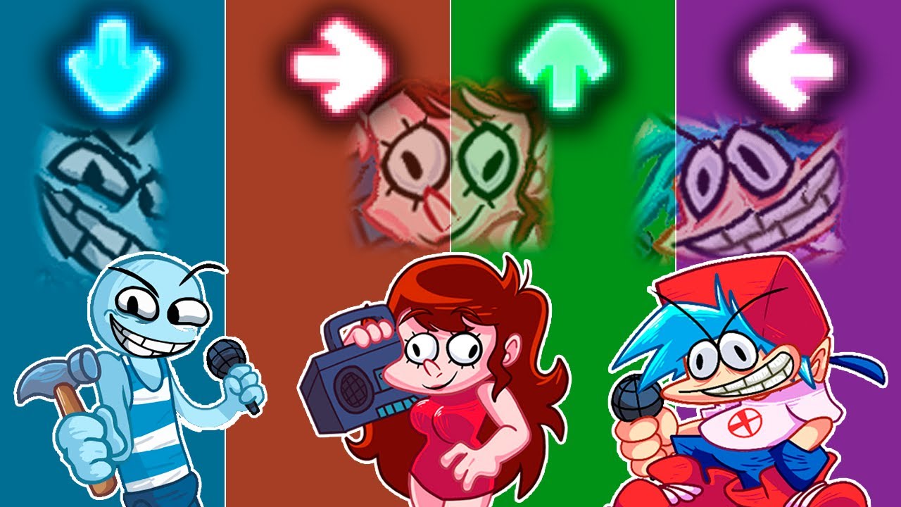 FNF Character Test MOOD | Gameplay VS Playground | FNF VS Troll Face ...