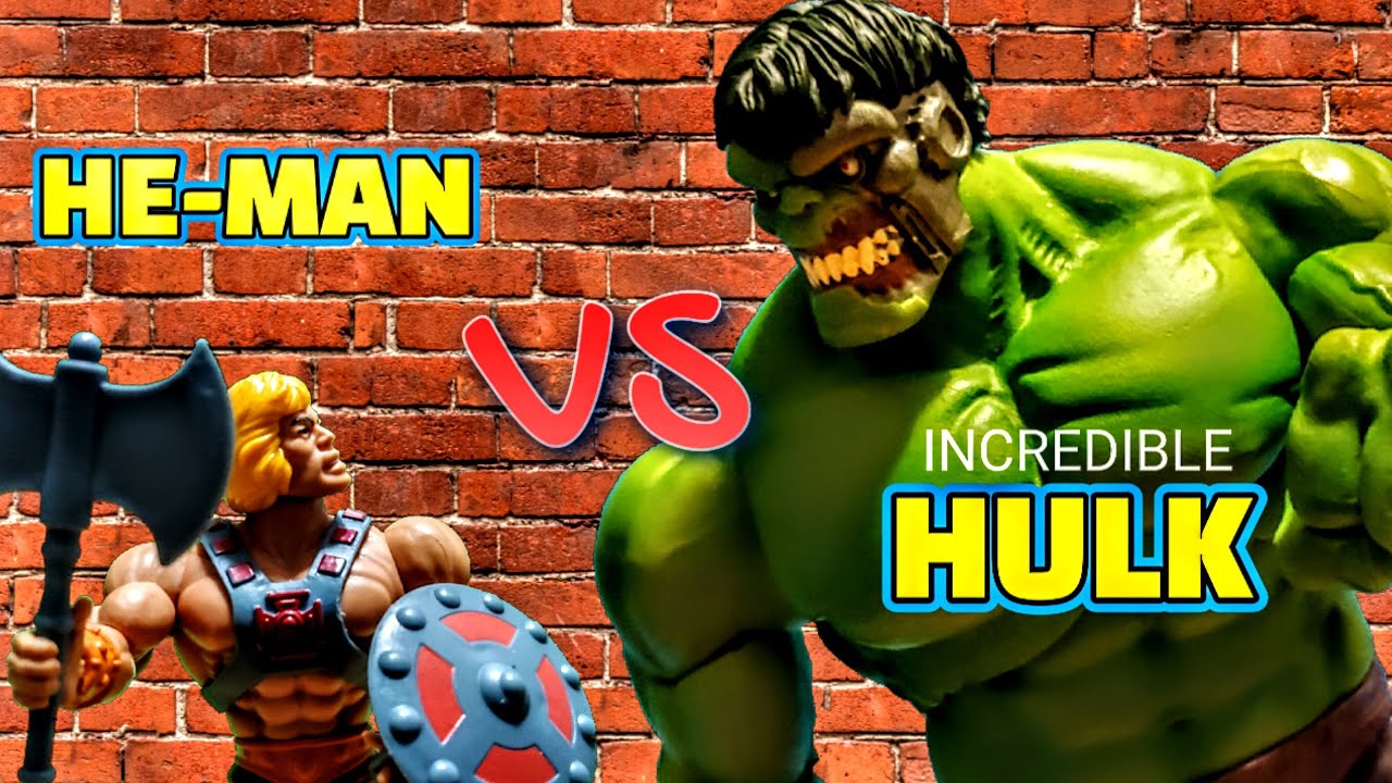 HE-MAN vs INCREDIBLE HULK STOP MOTION with Bone Breaking Action - YouTube