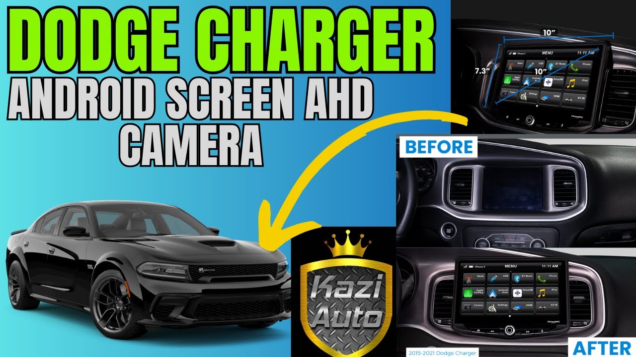 𝐊𝐀𝐙𝐈 𝐀𝐔𝐓𝐎 | DODGE CHARGER | ANDROID SCREEN APPLE CARPLAY | 12001 - YouTube