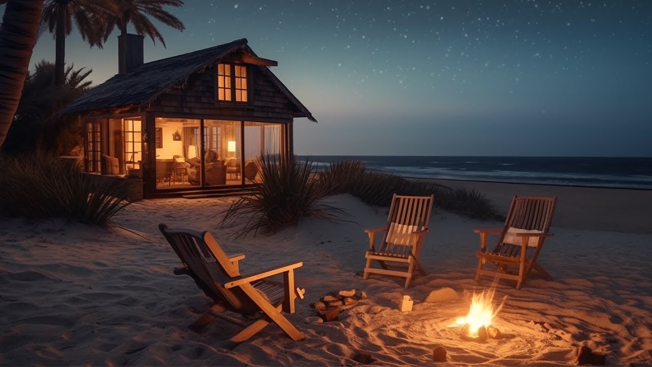 Cozy Terrace with Spring Blossoms, Birdsong and Lake Waves Sounds in ...