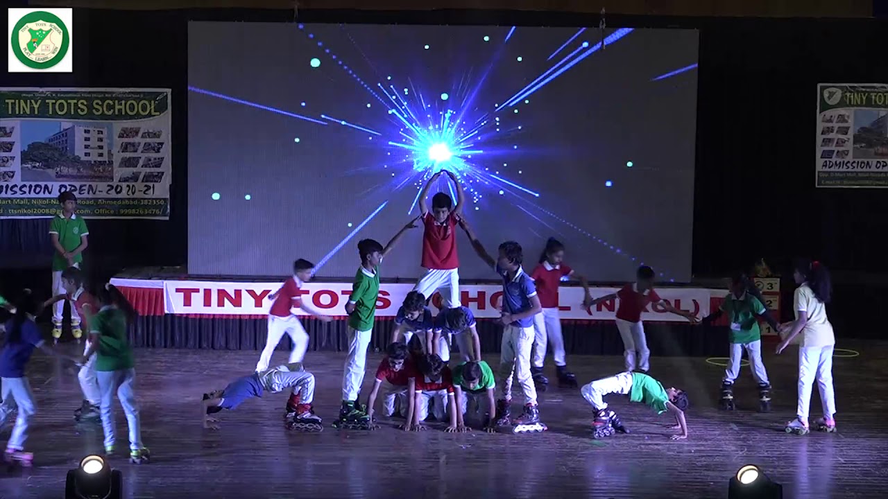 Skating dance || ANNUAL FUNCTION 2019-20 ||TINY TOTS SCHOOL NIKOL - YouTube