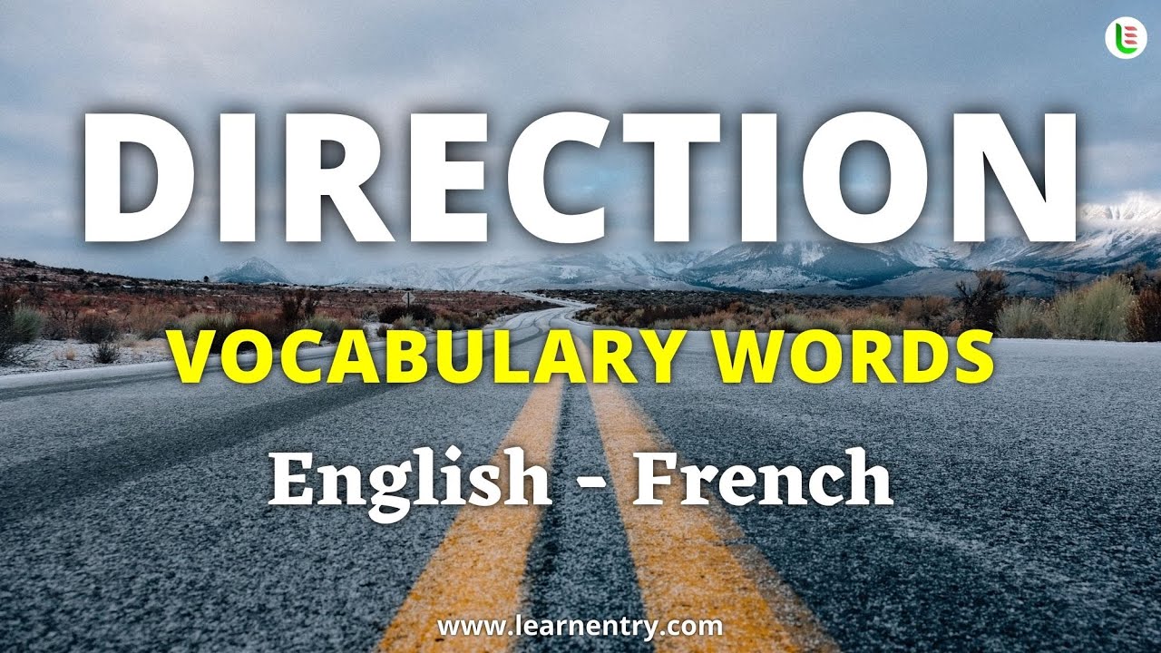 Direction Vocabulary in French | French Vocabulary | Learn Entry - YouTube