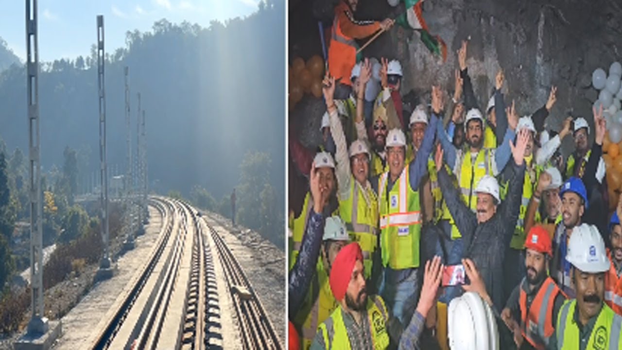 Kashmir Rail Link: T1 Tunnel Construction Work Completed - YouTube