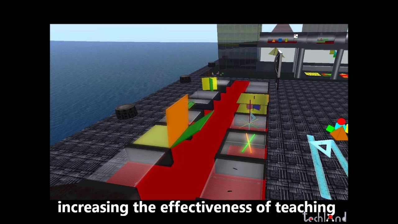 Mathland, the city of math (Opensim) - YouTube