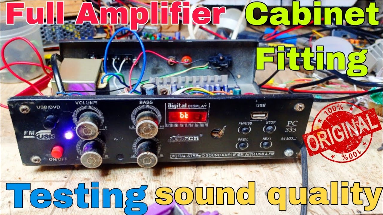 Amplifier Cabinet full fitting// amplifier cabinet ki fitting at the ...