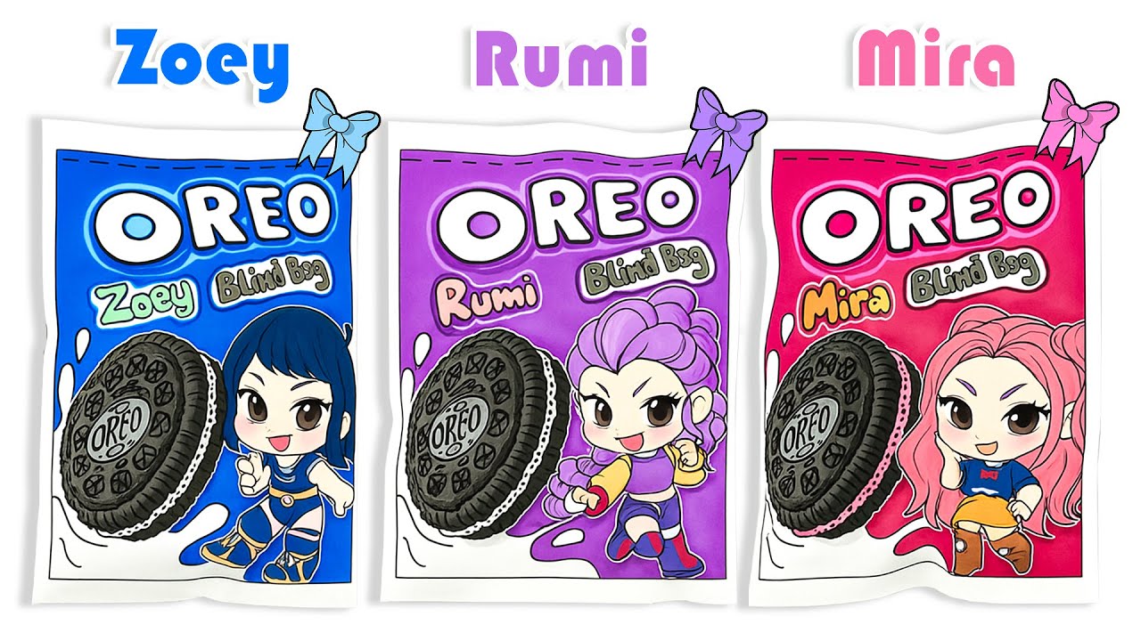 🎀 Paper DIY 🎀 Oreo Blind Bag Unboxing With Zoey, Rumi & Mira | Cute ...