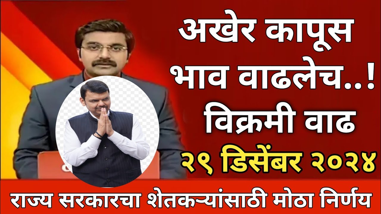 आज कापूस भावात झाली तुफान वाढ | महाराष्ट्रात कापूस खरेदीला सुरुवात ...