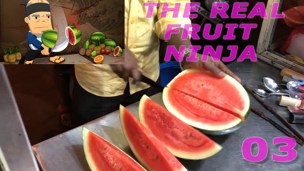 The Real Fruit Ninja - Amazing Fruit Cutting Skills from India - Fruit ...