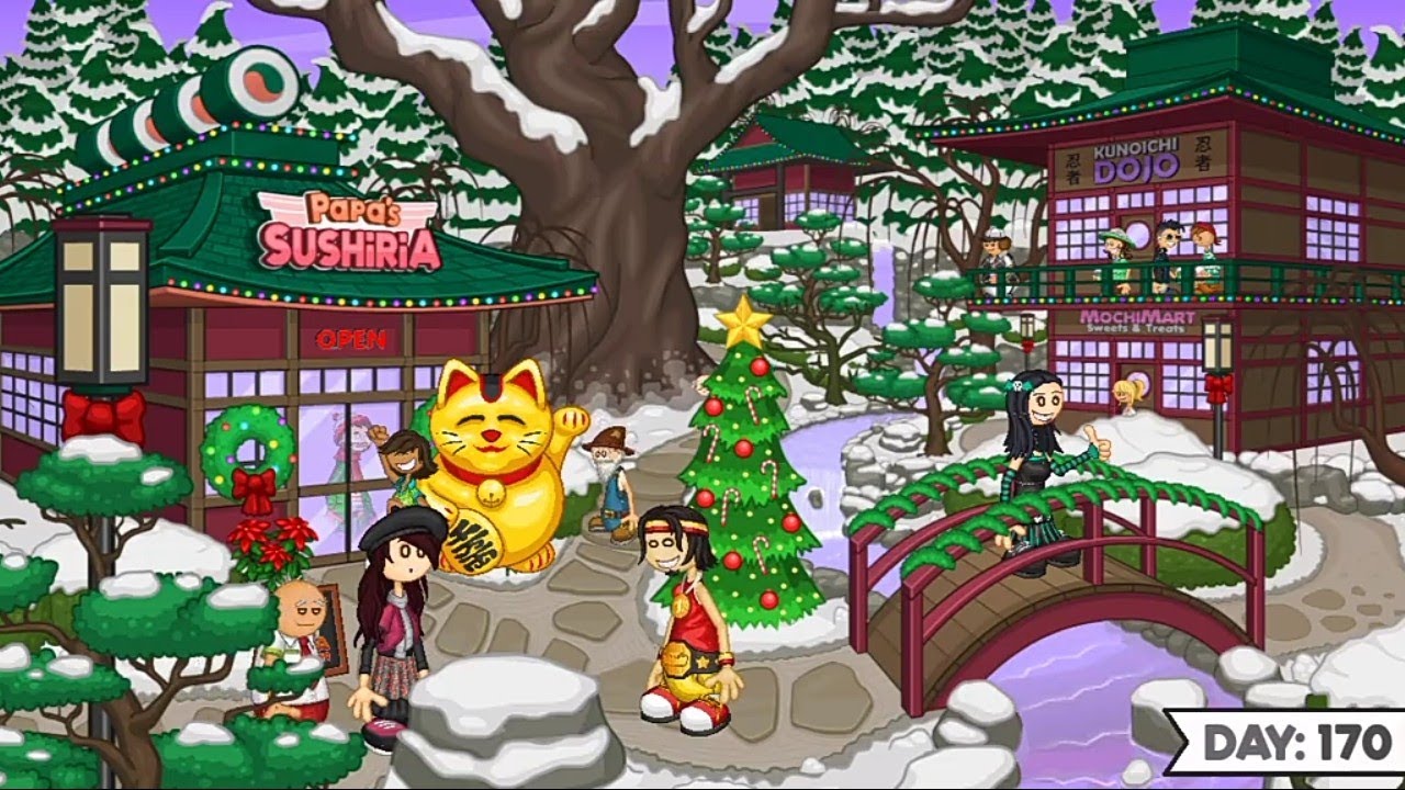 🎄 Papa's Sushiria To Go! 🍣 |Day 170| - YouTube