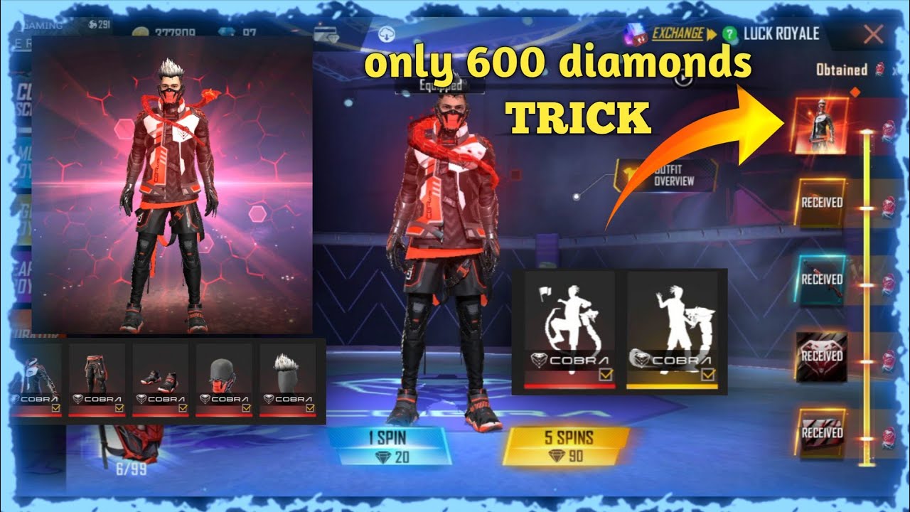 Cobra Rage Bundle - I Got Only 600 Diamond l Nitin Gaming FF l Garena ...