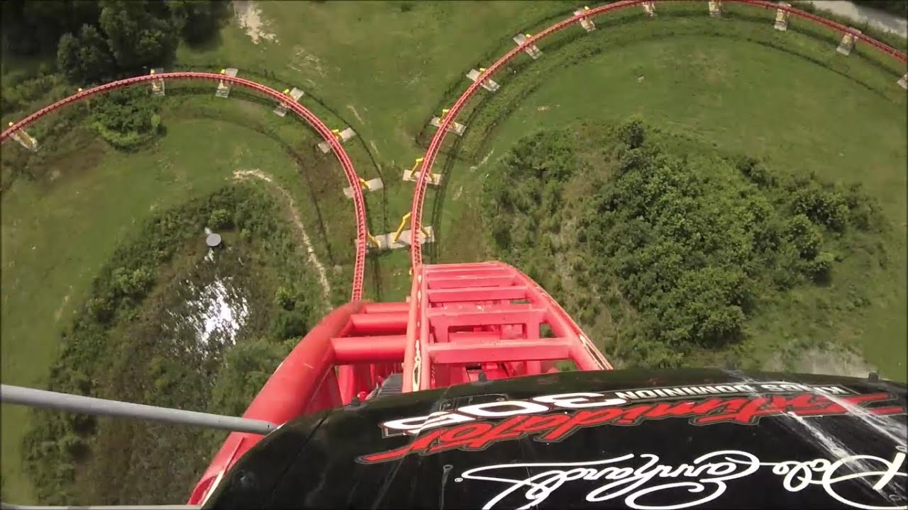 Intimidator 305 HD On-Ride POV Front Kings Dominion Summer 2016 - YouTube