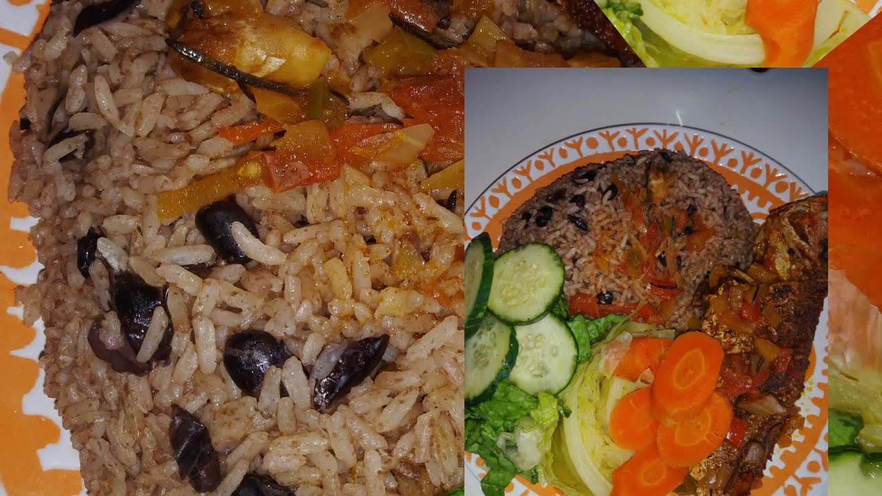 Black Beans & Rice with Brown Stew Fish🐟🐟 🤔🤔 (For Dinner) - YouTube