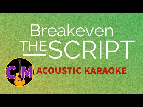 Breakeven - The Script (Acoustic Karaoke) | Unplugged Sing-Along - YouTube