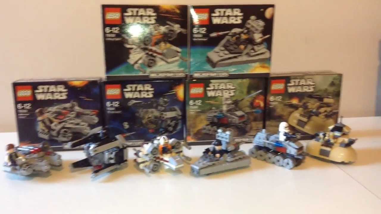 FULL SET OF LEGO MICROFIGHTERS - NEW STAR WARS LEGO FOR 2014 - HD ...