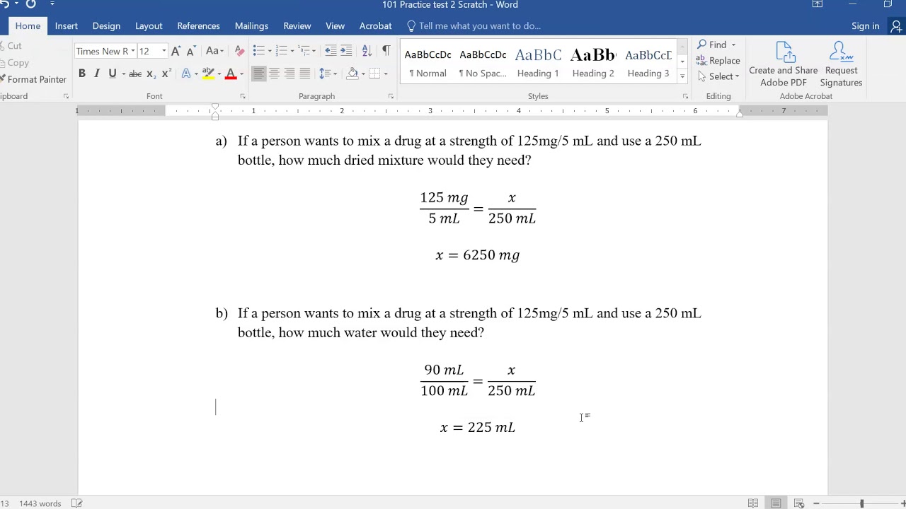 MAT 101 Practice Test 2 Problem 6 - YouTube