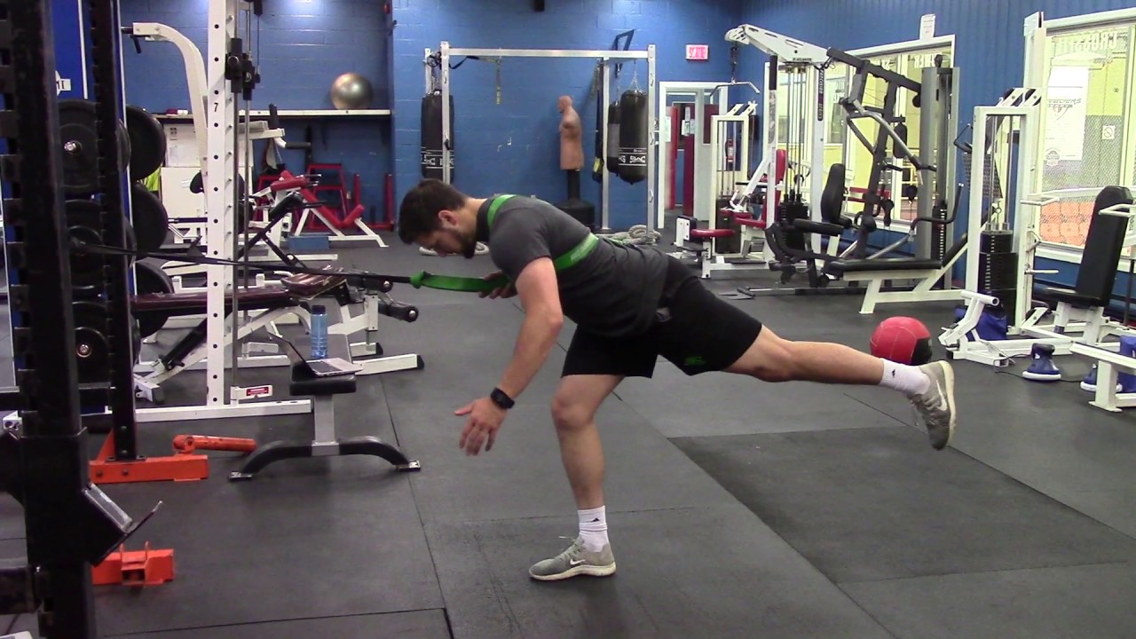 RDL 1 jambe - élastique épaule/RDL single leg - elastic shoulder - YouTube