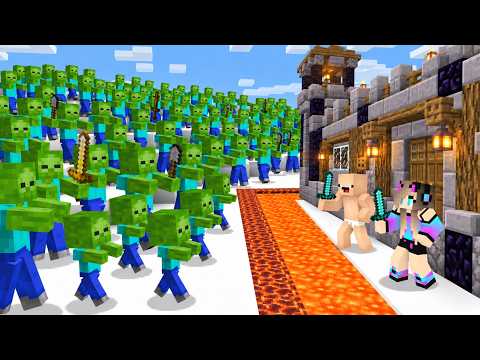 EN GÜVENLİ EV vs ZOMBİ KIYAMETİ! - Minecraft
