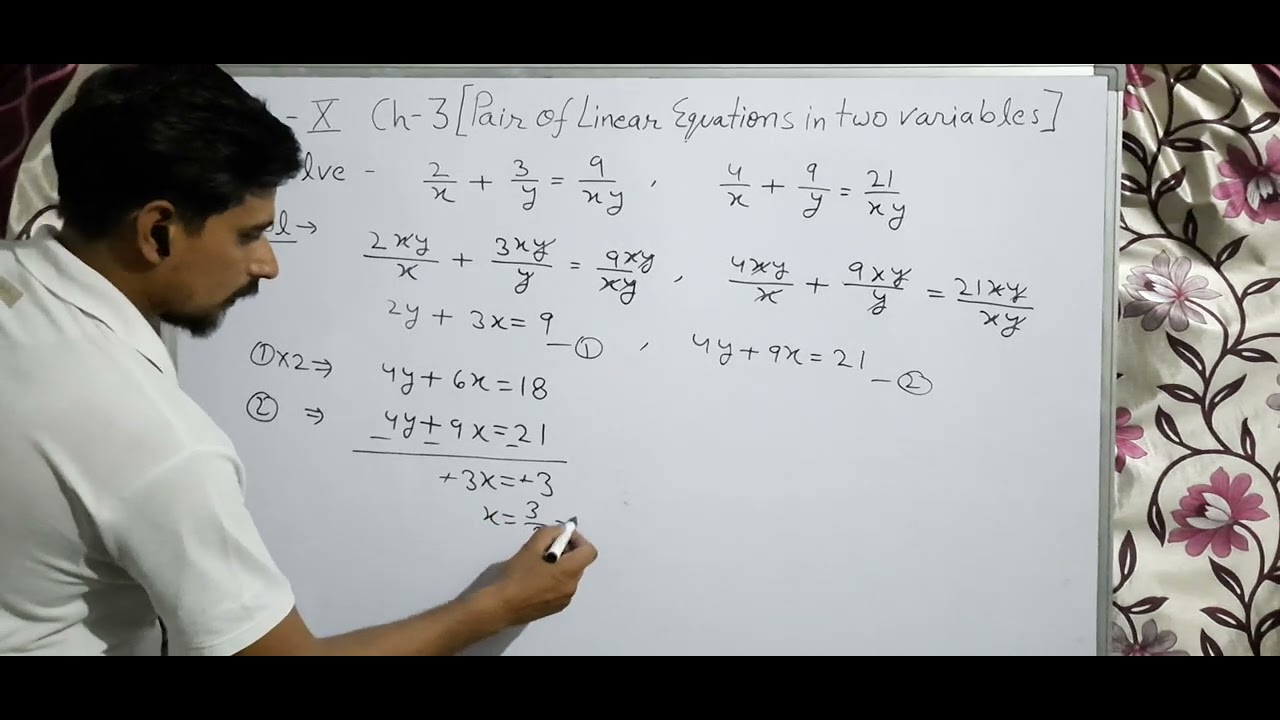 Class 10 Ch 3 Solution Of Equations 2 x 3 y 9 xy And 4 x 9 y Class 10 Ch 3 Solution Of Equations 2 x 3 y 9 xy And 4 x 9 y