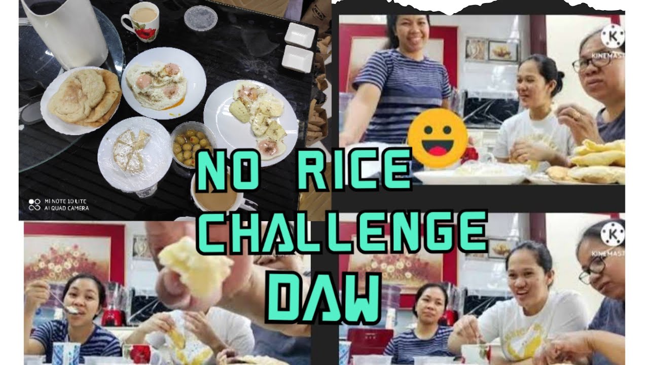 No rice challenge,who can't live without rice //ofwawayfromhome - YouTube