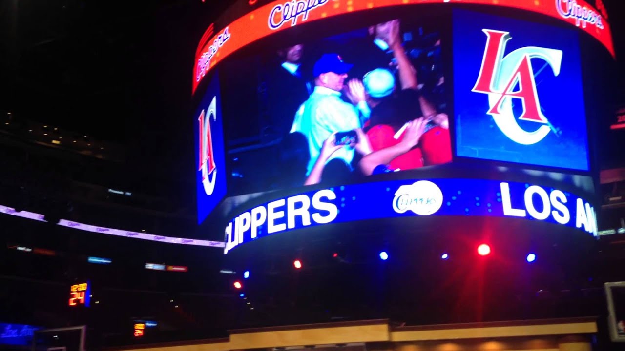 New LA Clippers Owner Steve Ballmer's Debut Entrance & Speech at ...