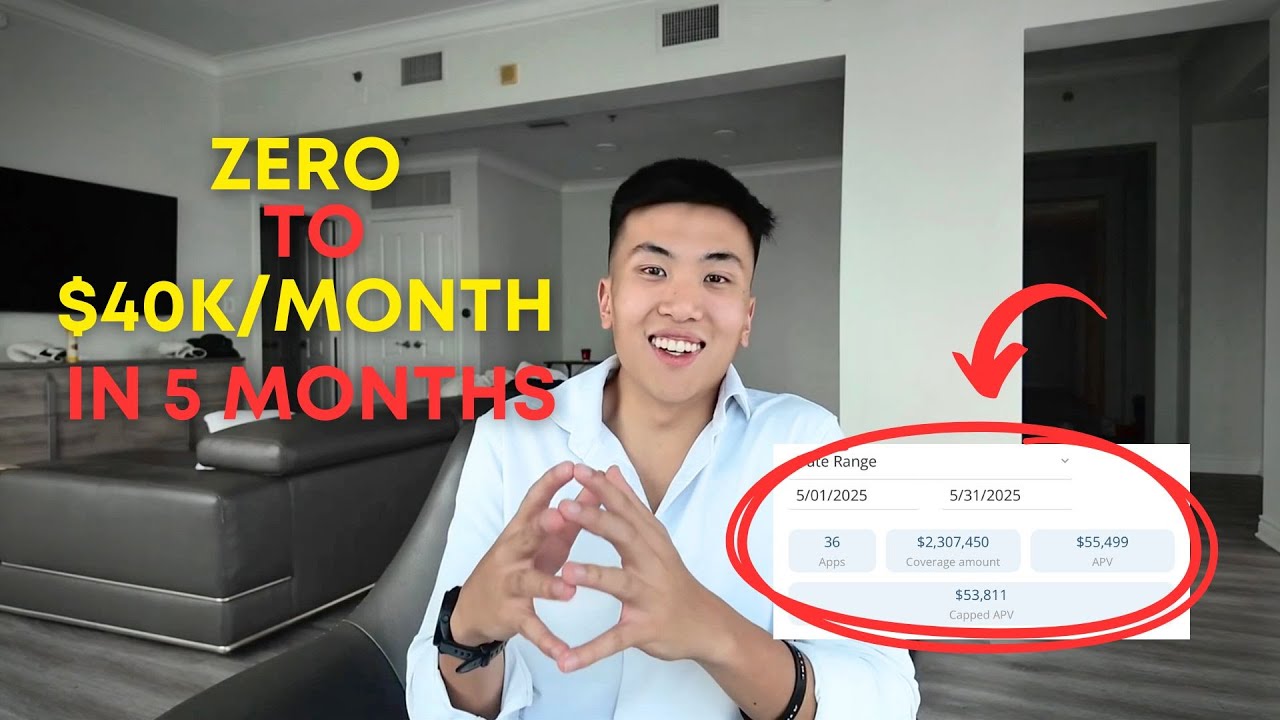 How I hit $40k/month by month 5 in life insurance - YouTube