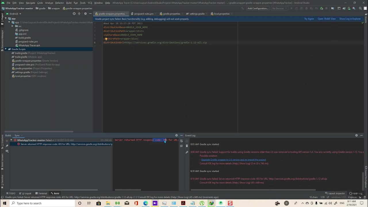 HTTP Response Code 403 For URL Https services gradle http-response-code-403-for-url-https-services-gradle