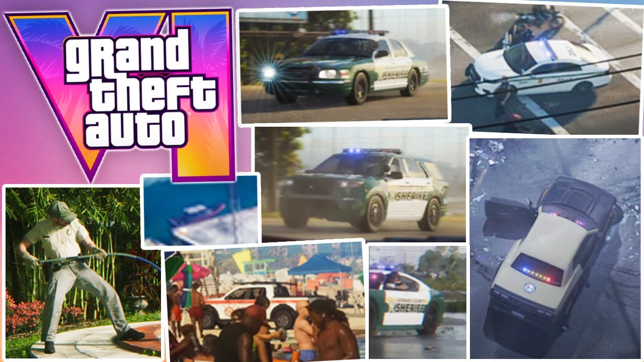 GTA VI Analysis - ALL Police Vehicles & Agencies in Trailer 1 - YouTube