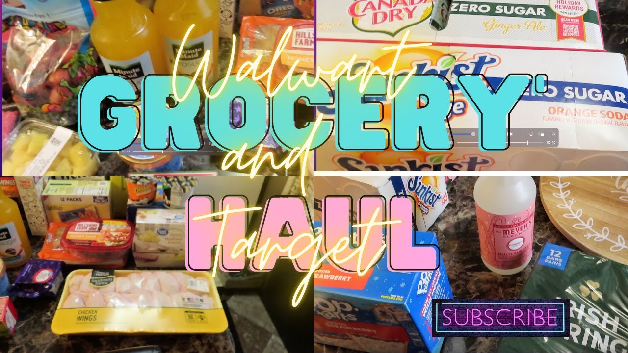 WALMART/TARGET GROCERY HAUL / BUT FIRST CRUMBL COOKIES - YouTube