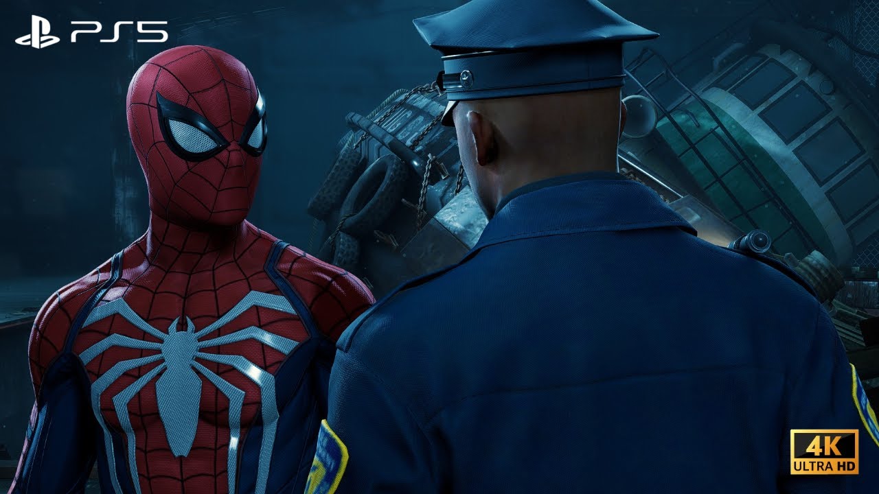 Spider-Man Remastered - Spiderman meets jefferson Devis COP ( MILES DAD ...