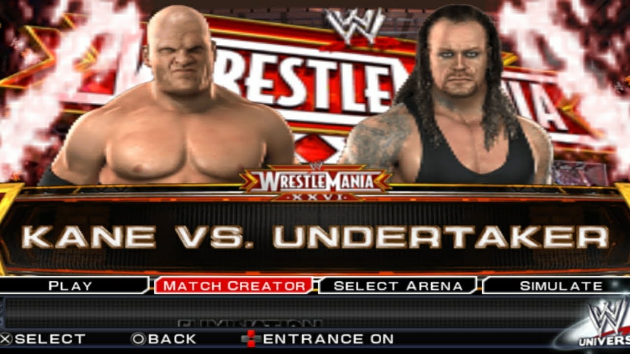 WWE SMACKDOWN VS RAW 2011 KANE VS THE UNDERTAKER - YouTube
