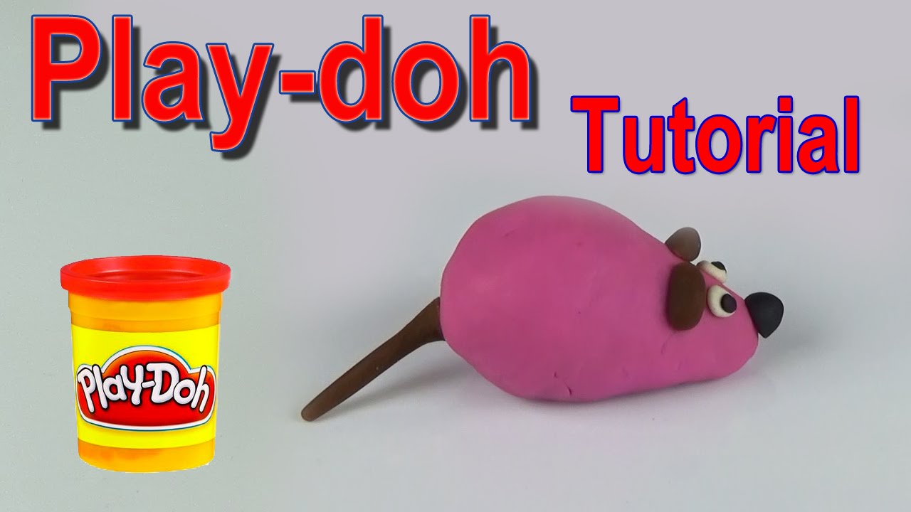 Play-doh video mouse tutorial, come fare un topolino con play doh - YouTube