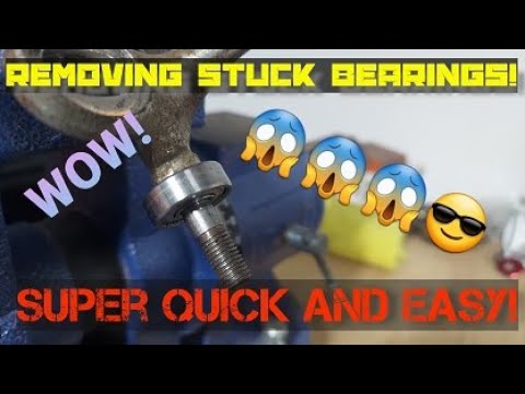 How to remove STUCK BEARINGS! the #1 way!!!!! - YouTube