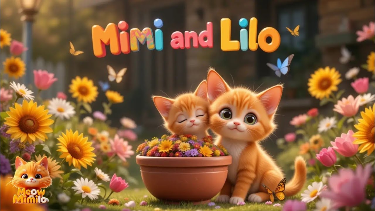 The Rainbow Garden of Mimi and Lilo #161 | meow mimilo - YouTube
