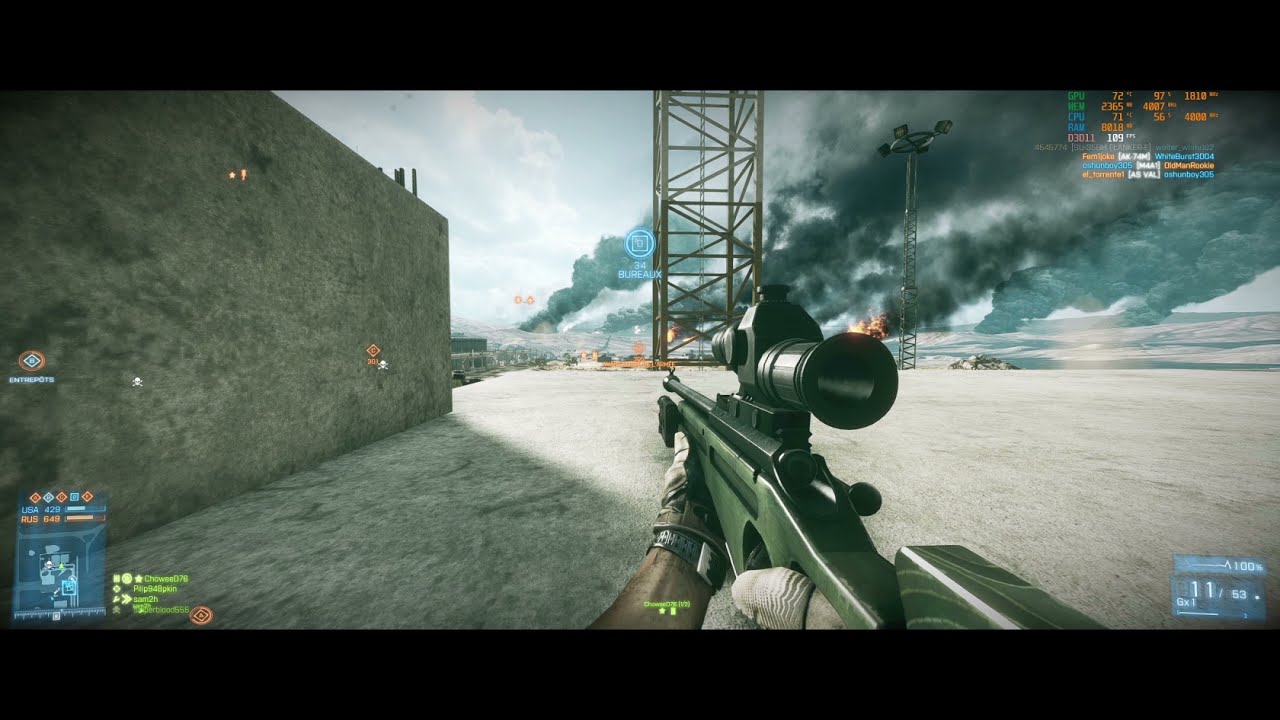 BF3 - Sniper Longshot - 287m - YouTube