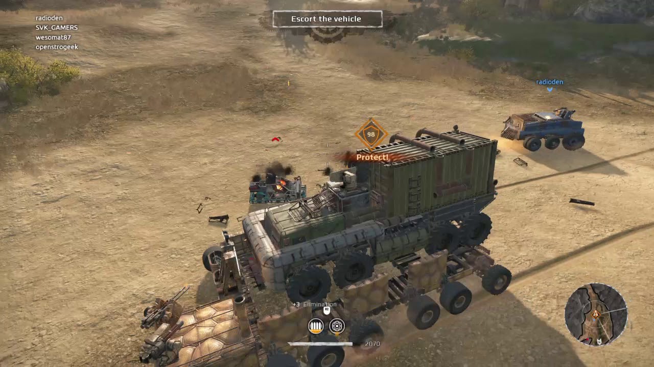 Crossout Best convoy defender - YouTube