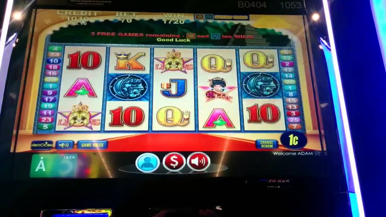 Aristocrat All Stars VIP Slot Machine Bonus - Sun and Moon - YouTube
